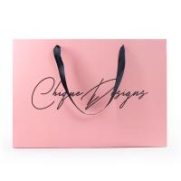 China Custom LOGO Cosmetics Gift CMYK Printable Paper Bags With Handle for sale