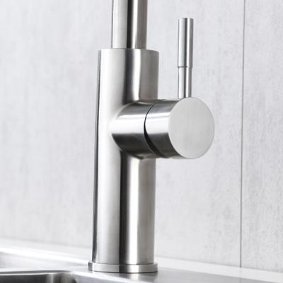 China Intelligent Pull Down Flexible Hose Kitchen Faucet Spring Spout Exposed DC4.5-6.5V for sale