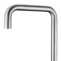 China 360 Degree Swivel Brushed Nickel Kitchen Faucet Single Handle Lead Free Stainless Steel for sale