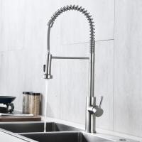 China HOMEKA Coil Spring Kitchen Spray Taps 360 Degree PEX Swiveling Pull Out Hose for sale
