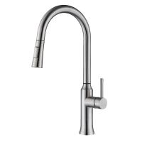 China Brushed Nickel Kitchen Water Faucets IPX5 Fold Down Kitchen Tap for sale