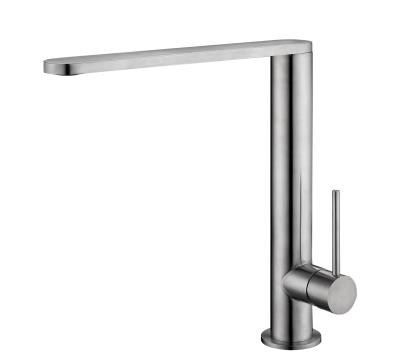 China HOMEKA Deck Mounted Basin Mixer Tap Kitchen Flexible Faucet 304 Stainless Steel 360 Degree for sale