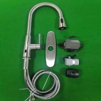 China Single Hole Kitchen Basin Taps CUPC Retractable Hose No Touch Kitchen Faucet for sale