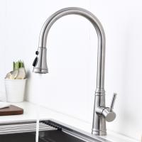 China Leakless CUPC Cartridge Pull Down Touchless Kitchen Faucet With Sprayer DC6V for sale