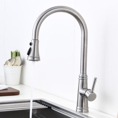 China Leakless CUPC Cartridge Pull Down Touchless Kitchen Faucet With Sprayer DC6V for sale