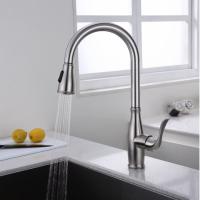 China Cupc Ceramic Disc Cartridge Single Lever Kitchen Faucet With Pull Out Spray for sale