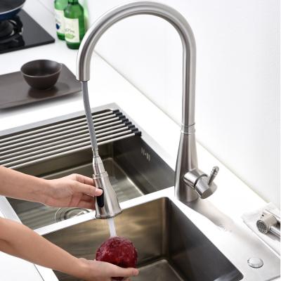 China Retractable Touch Control Smart Kitchen Faucet Sus304 With Ceramic Drip Free Cartridge for sale