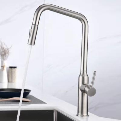 China Smart Single Hole Kitchen Faucet with Touch Control Pull Down Sprayer 2083-TT for sale