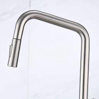 China Motion Sensor SUS304 Brushed Stainless Steel Kitchen Faucet With Pulldown Spray for sale