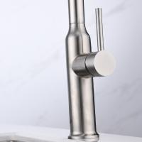 China Motion Sensor SUS304 Brushed Stainless Steel Kitchen Faucet With Pulldown Spray for sale