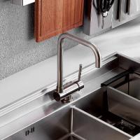 China Single Handle Stainless Steel Kitchen Faucet IPX5 Hidden Folding Caravan Sink Tap 35mm Ceramic Cartridge for sale