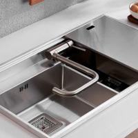 China Fold Down RV Sink Faucet 35mm Ceramic Cartridge IPX5 Hot Cold Water Bar Faucet for sale
