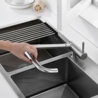 China Concealed Folding Kitchen Water Faucets Handy Operation Sink Tap ODM for sale