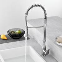 China Smart Sensor Single Hole Kitchen Faucet Brushed Nickel for sale