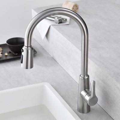 China HOMEKA Deck Mounted Kitchen Faucet Touch Control Gooseneck 5.24L/Min Brushed Nickel for sale