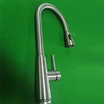 China 35mm Ceramic Cartridge High Arc Pull Down Kitchen Faucet CUPC 18/10 Stainless Steel for sale
