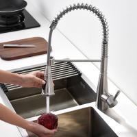China Motion Sensor Spring Coil Kitchen Faucet Retractable Pull Down 18/10 Stainless Steel 35mm Ceramic Cartridge for sale