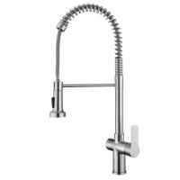 China Spring Coil Rotatable Kitchen Faucet Infrared Sensor Motion Detector Faucet Cupc for sale