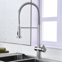 China SUS304 Stainless Steel Single Lever Pull Out Kitchen Faucet for sale