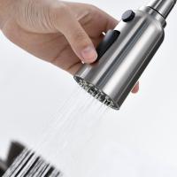 China Retractable 360 Degree Rotation Faucets SUS304 Single Hole Pull Down Kitchen Faucet for sale