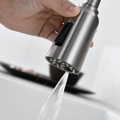 China Extendable flexible spout kitchen tap Single Lever Mixer with 35mm Ceramic cartridge for sale