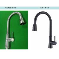China Retractable Pull Down Kitchen Bar Faucets Ceramic Cartridge Mixer HOMEKA for sale