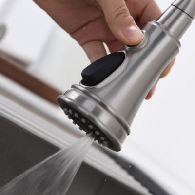 China SUS304 Stainless Steel Pull Down Kitchen Faucet 3 Mode Sprayer 35mm Ceramic Cartridge for sale
