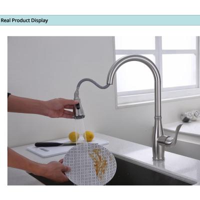 China Gooseneck bar Sensor Control Smart Kitchen Faucet with Anti Clogging Nozzle for sale