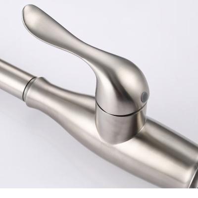 China 18/10 Stainless Steel Motion Sensor Kitchen Faucet 35mm Ceramic Cartridge Pull Down for sale