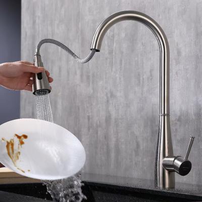 China Two Mode Sprayer Kitchen Bar Faucets SUS304 Stainless Steel Touch Control Taps for sale