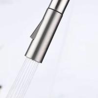 China SUS304 Single Handle High Arc Angled Spout Kitchen Water Filtration Faucet 35mm Ceramic Cartridge for sale