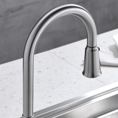 China HOMEKA 3 Mode Pull Down Kitchen Faucet Brushed Nickel 35mm Ceramic Cartridge for sale