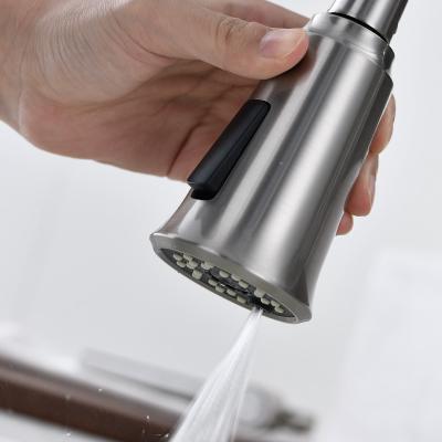 China SUS304 Stainless Steel Touch Kitchen Faucet DC6V Pull Down 3 Function Sprayer for sale