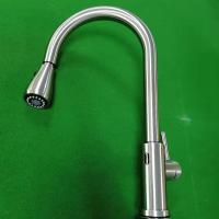 China High Arc Gooseneck Spout Solid Stainless Steel Kitchen Faucets HOMEKA for sale