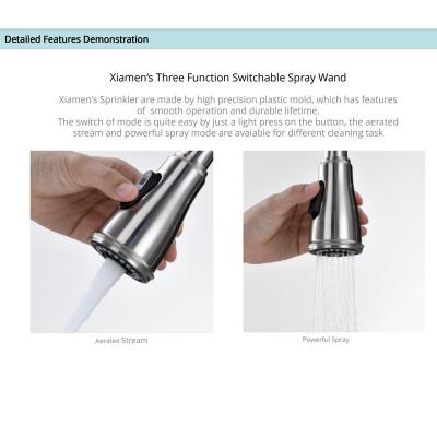 China Spring Spout Touchless Stainless Steel Kitchen Faucets Infrared Sensor Control for sale