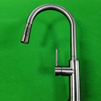 China Pulldown Kitchen Bar Faucets Single Hole Flexible Hose Mixer Sus304 2039QH for sale