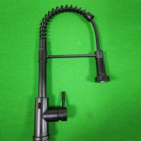 China Wave Sensor Spring Coil Kitchen Faucet Single Hole 2 Mode Sprayer 35mm Ceramic Cartridge for sale