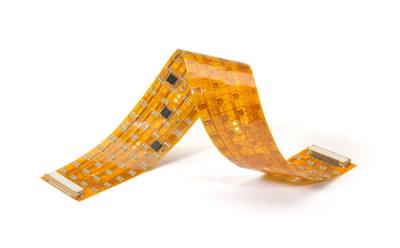 China Single Sided Reelable Rigid Flex Circuit Boards Polyimide PCB Yellow Soft Board for sale