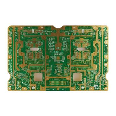 China 12 Layer Rogers PCB  Security Device with HASL Green Soldermask for sale