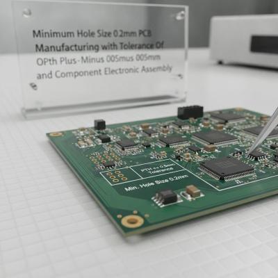 China Minimum Hole Size 0.2mm PCB Manufacturing with Tolerance Of Pth Plus Minus 005mm and Component Sourcing Ensuring Electronic Assembly for sale