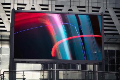 China P4 Outdoor LED Display Single Pillar SMD1921 960x960mm 6000cd Brightness for sale