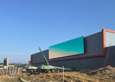 China Anti UV HD 10mm Pitch Outdoor LED Advertising Screen 6500cd Brightness for sale
