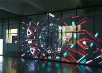 China 256x128 Dots Transparent Glass LED Screen Display 3.91-7.8mm Pixel Pitch Quick Installation for sale