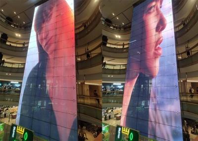 China Indoor Transparent Glass LED Display Panel 256x128 Dots 16 bit for sale