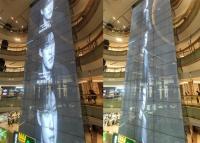 China 256x128 Dots Transparent Glass LED Screen Display 3.91-7.8mm Pixel Pitch Quick Installation for sale
