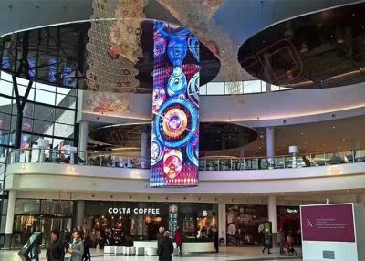 China 256 Level IP31 Transparent Glass LED Display 3.91-7.8mm Pixel Pitch for Commercial Street for sale