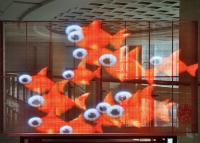 China P3.91 Transparent Glass LED Display 1920Hz 1000x500mm Indoor Curtain Screen for sale