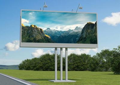 China Magnesium Alloy Outdoor LED Billboard 960x960mm P10 7000cd High Heat Dissipation for sale