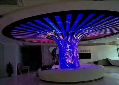 China Flexible LED Panel RGB P2.5 P3 Creative Round Curve Soft Module 320x160mm 1200cd for sale