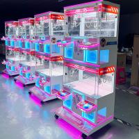 China Claw machine Coin Operated plush Owl Claw machine Candy banknotes and coins operated 4 claw machine for sale